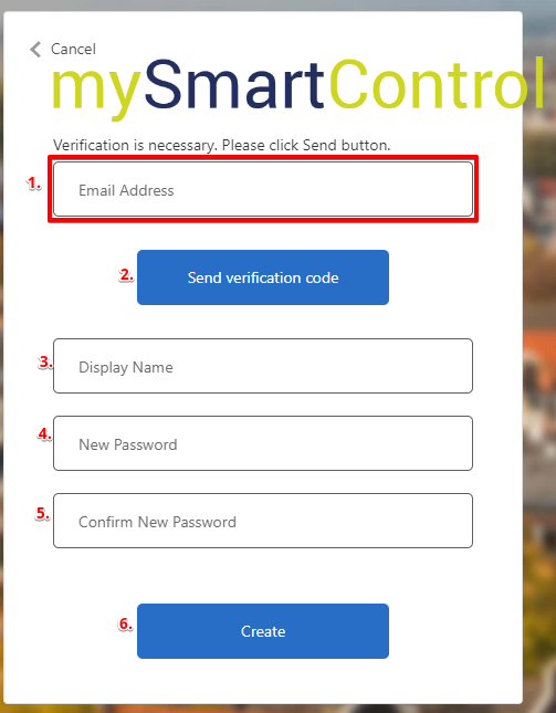 Hoe een mySmartControl account aanmaken – mySmartControl Helpdesk