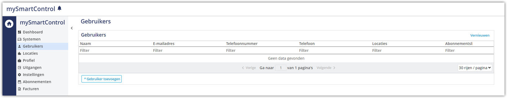 Algemene mySmartControl gebruikershandleiding – mySmartControl Helpdesk
